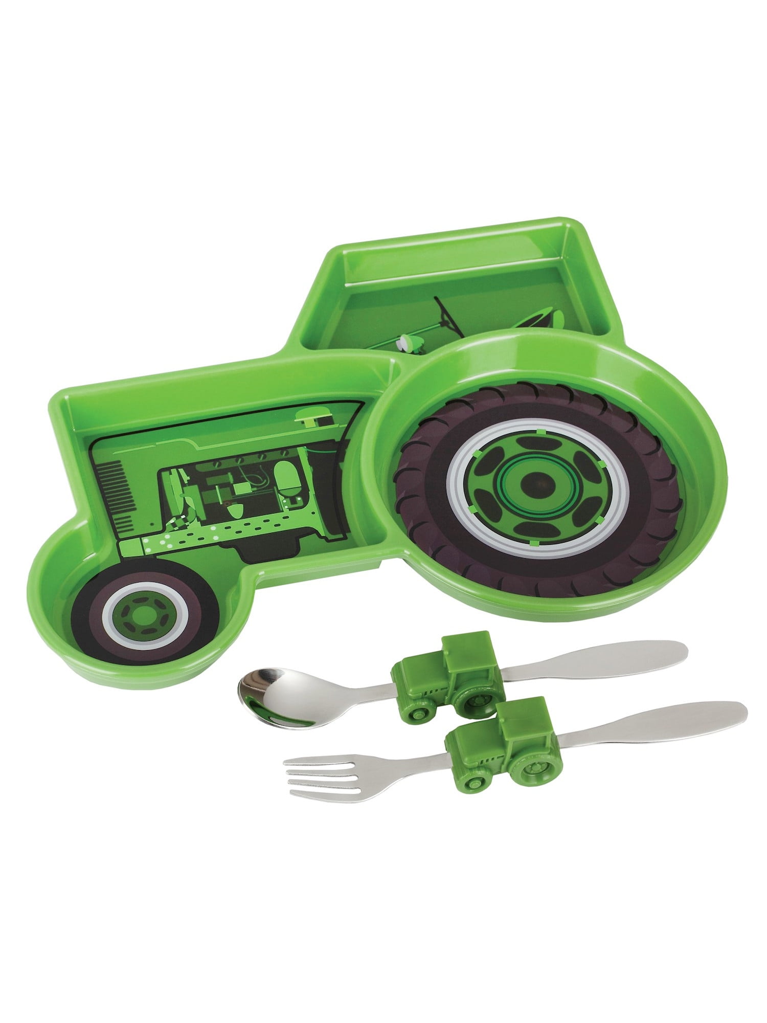 Urban Trend Farm Tractor Meal Set - Children's Kid's Plate, Spoon ...