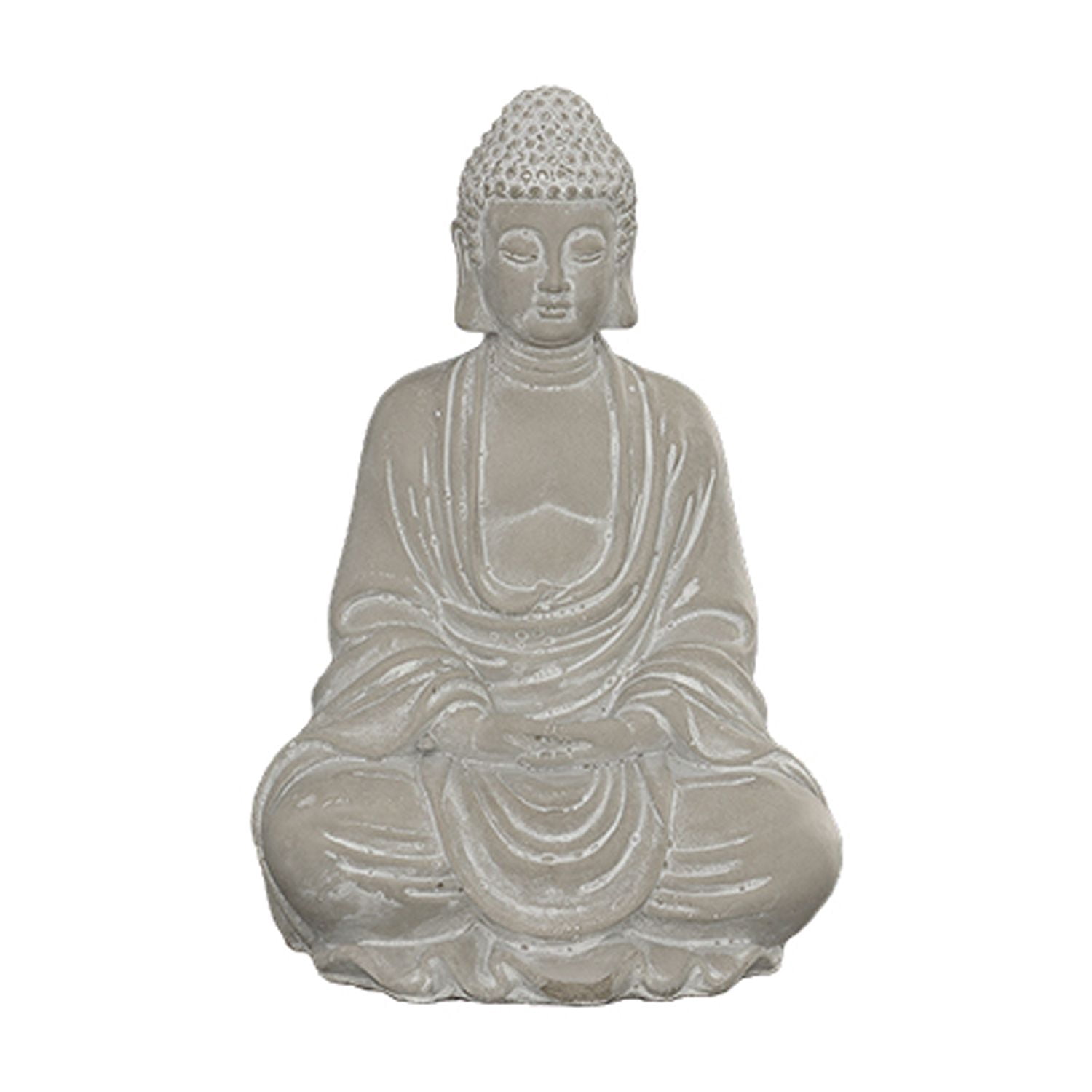 Cement Buddha Gray-12.00"H - Walmart.com