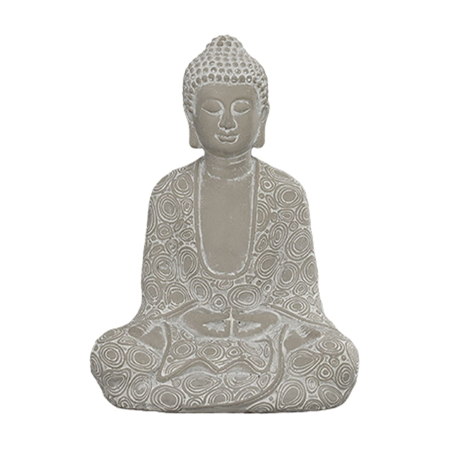 Urban Trends Cement Buddha Gray - Walmart Business Supplies