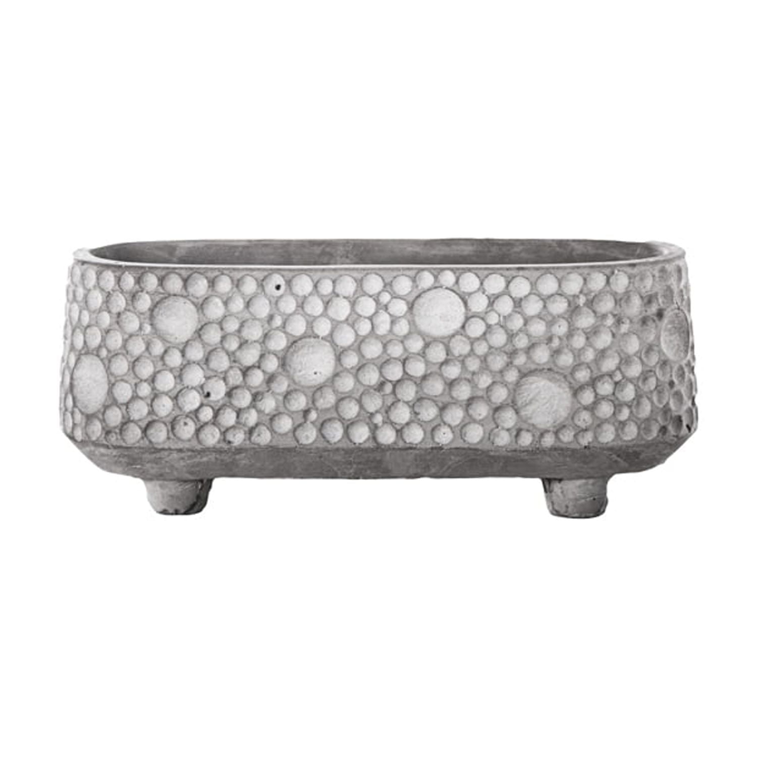 Urban Trends Cement Oval Pot - Walmart.com