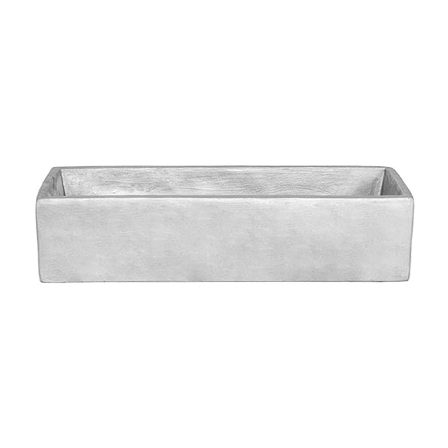 Vienne Rectangular Cement Pot - Walmart.com