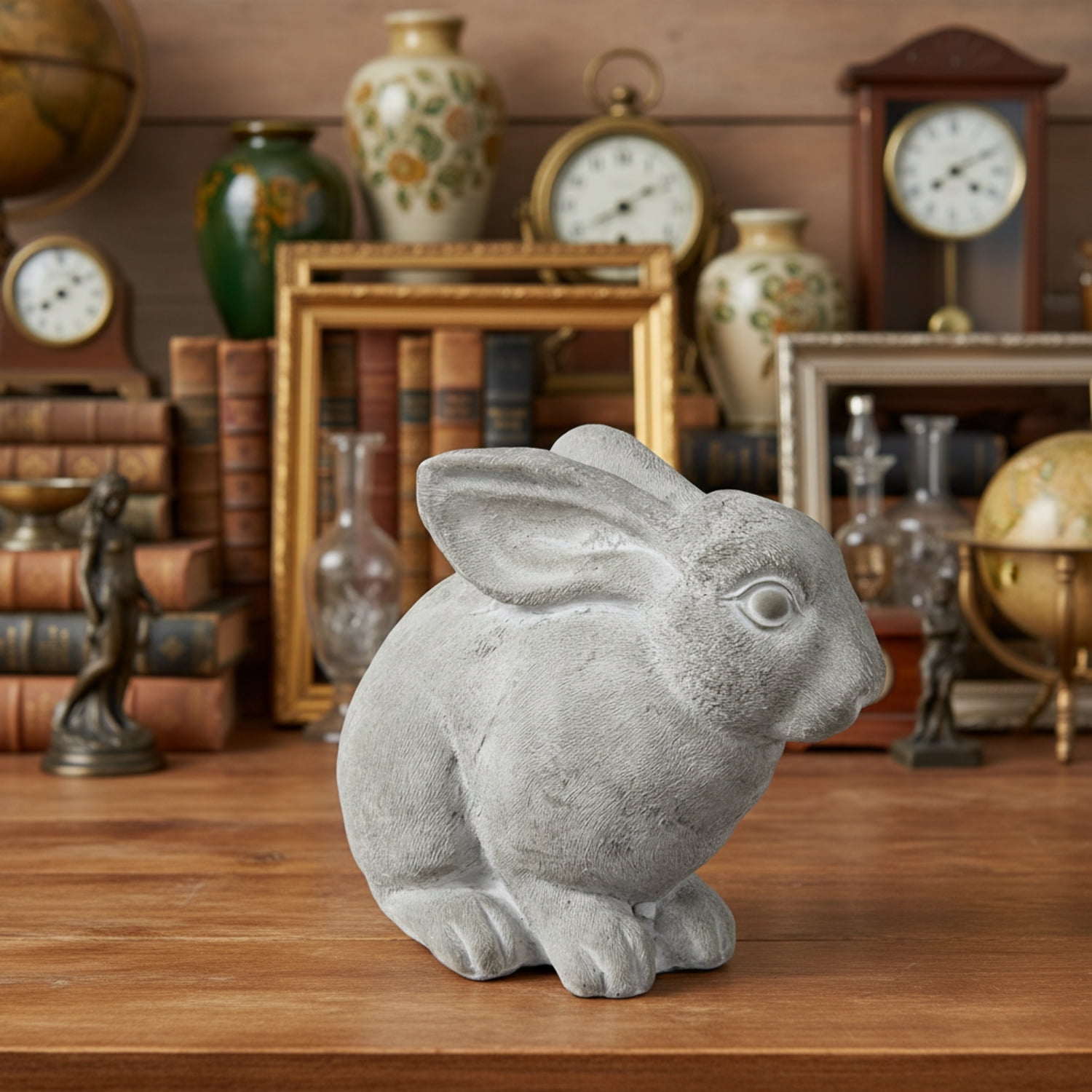 Dovie Cement Sitting Rabbit Figurine - Walmart.com