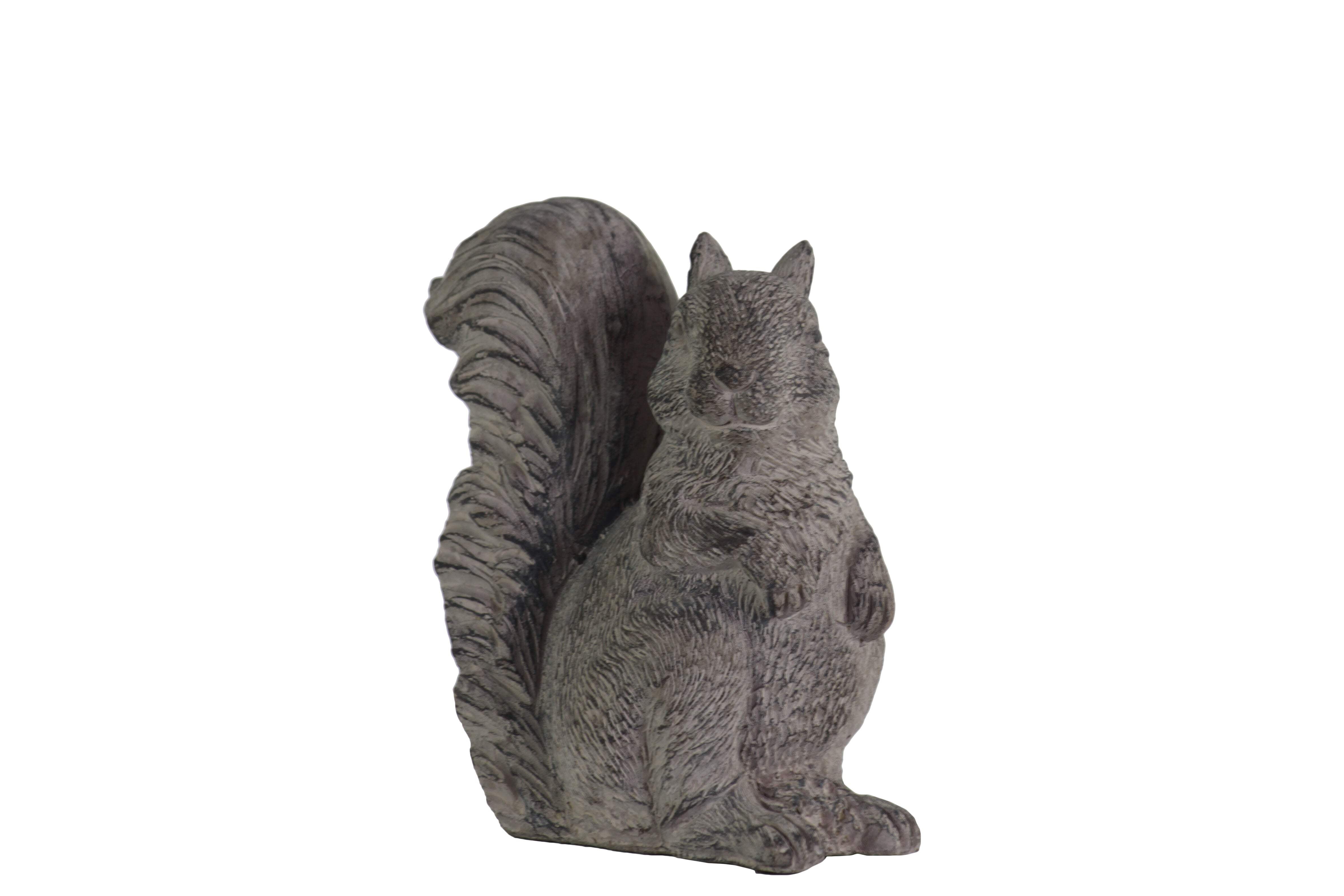 Ellric Sitting Squirrel Cement Figurine - Walmart.com