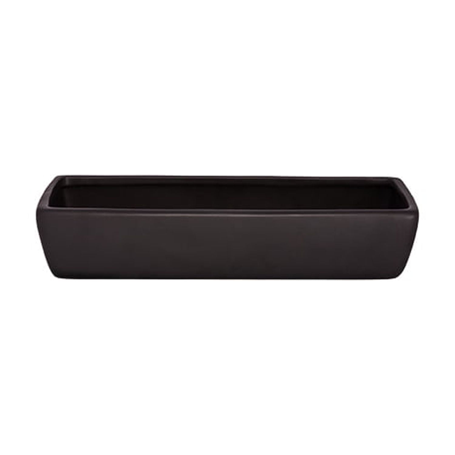 Ceramic Low Rectangle Pot Matte Finish - Walmart.com