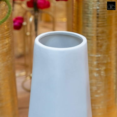 Valestra Ceramic Elongated Round Vase - Walmart.com