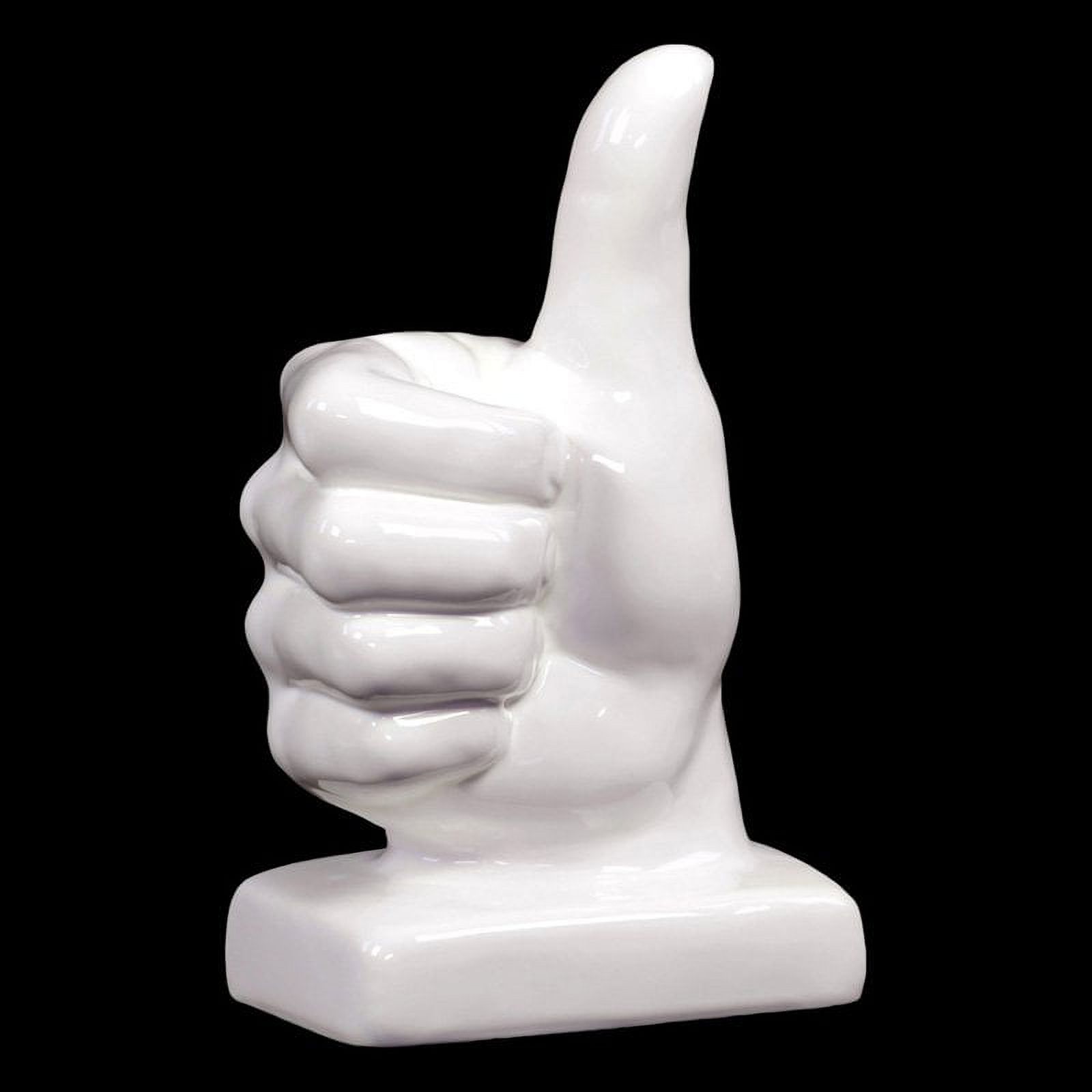 Urban Trends Ceramic Thumbs-up Sculpture on Base - Walmart.com