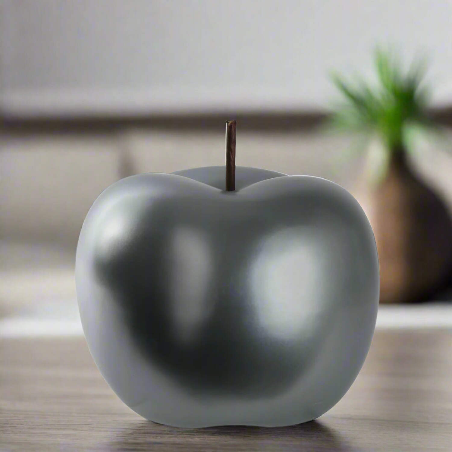 Nolyn Silver Ceramic Apple Decor - Walmart.com