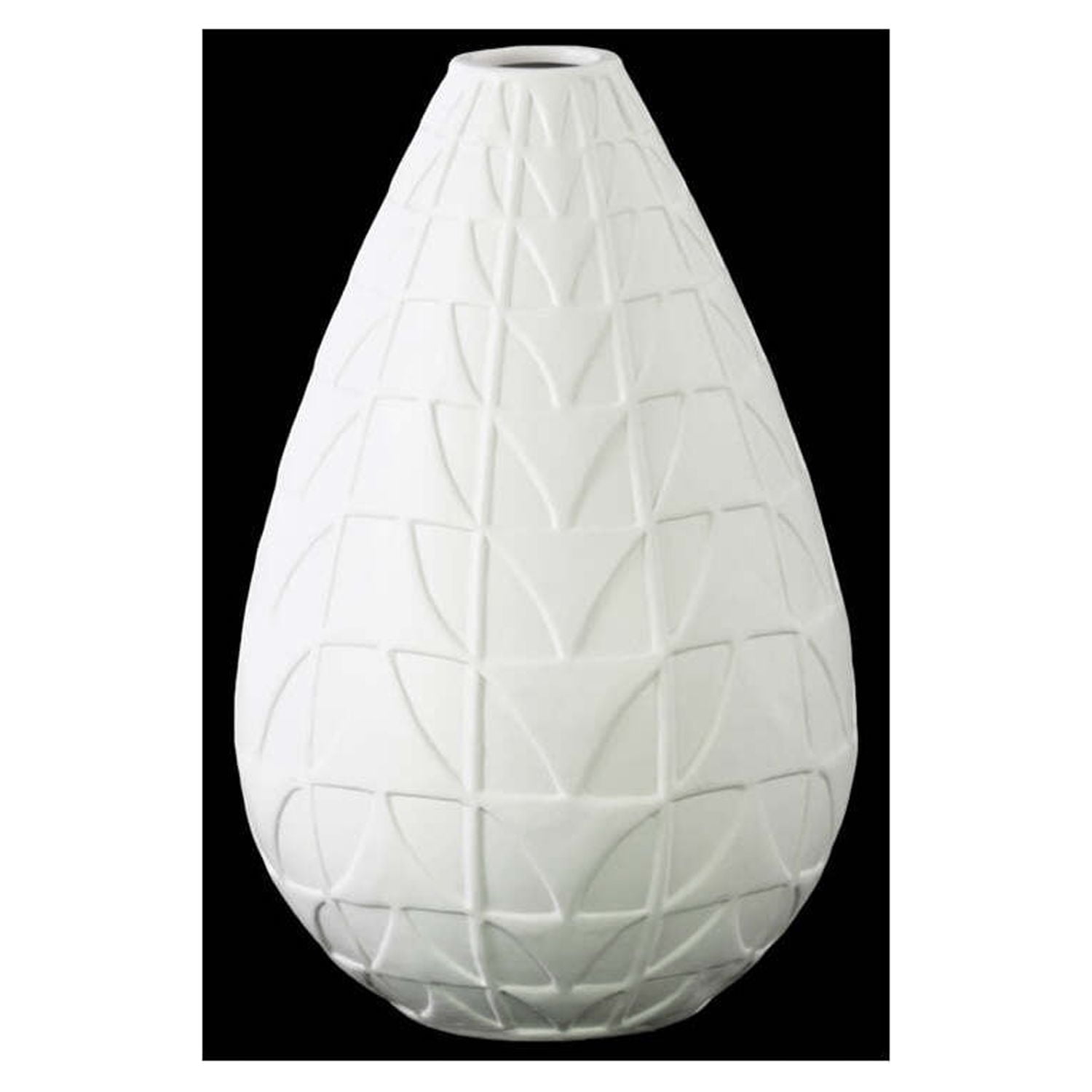 Urban Trends Collection 21459 Ceramic Bellied Round Vase with Narrow ...