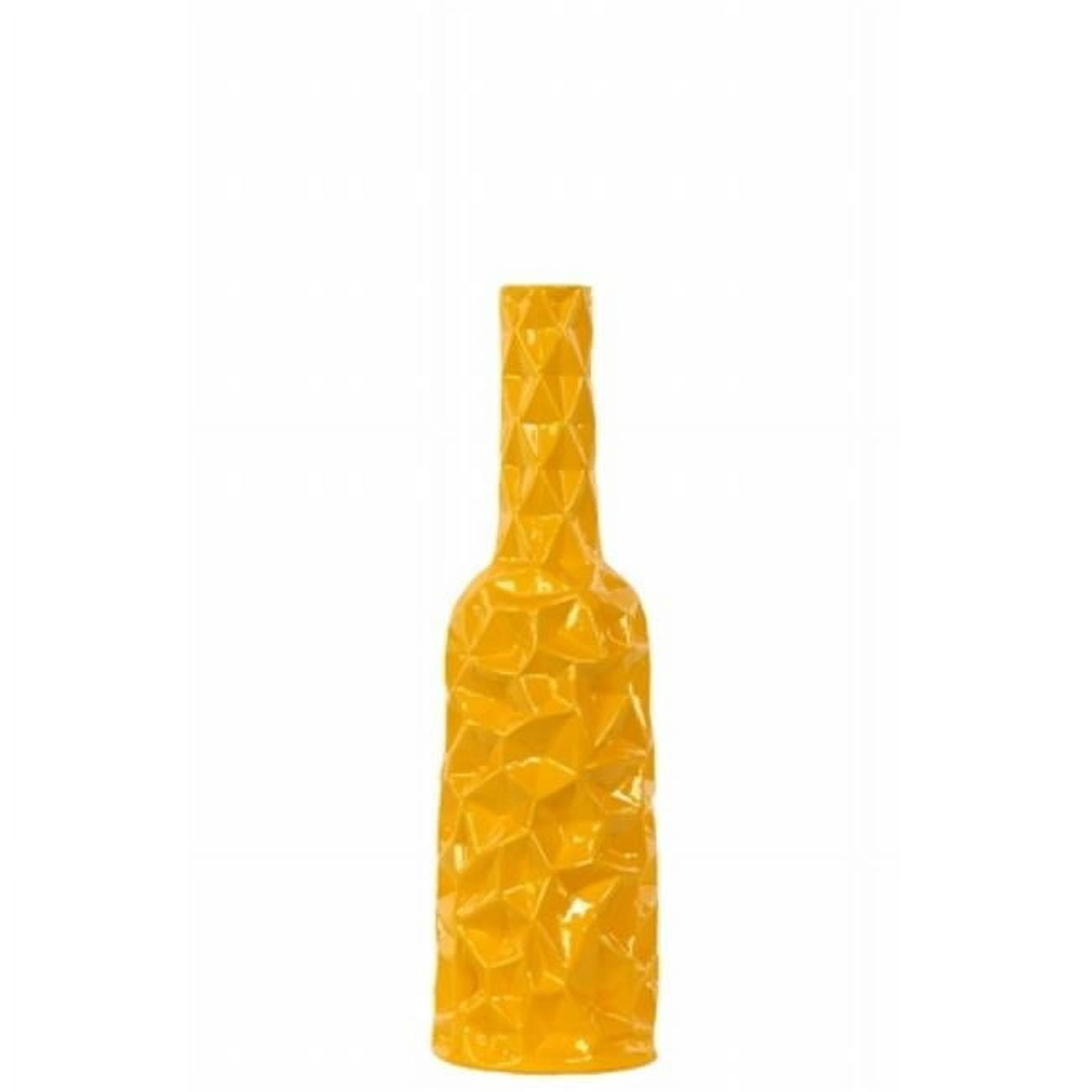 Urban Trends Collection 24446 Ceramic Round Bottle Vase With Wrinkled ...