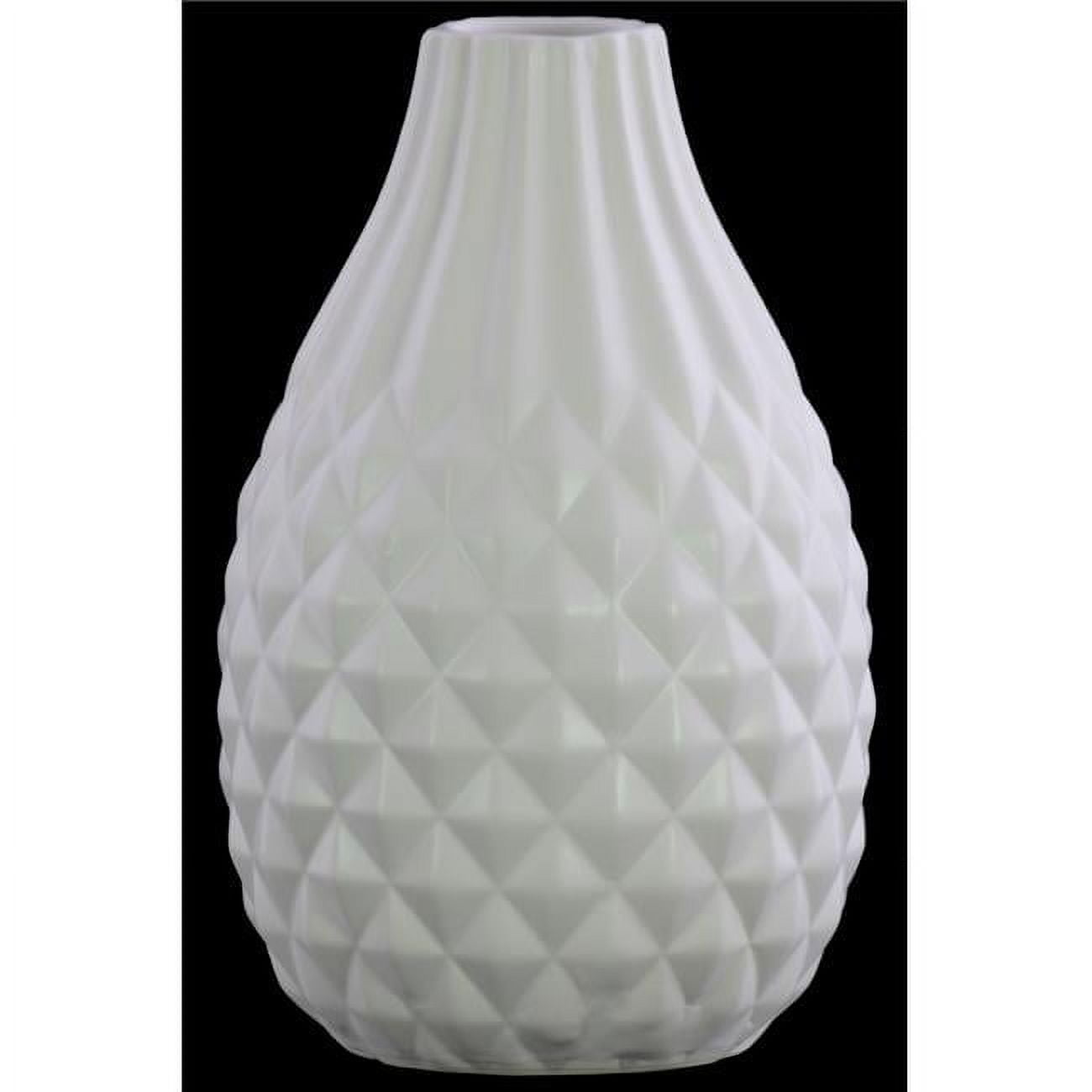 Stoneware Pear Vase Matte Finish White 8.25" - Walmart.com