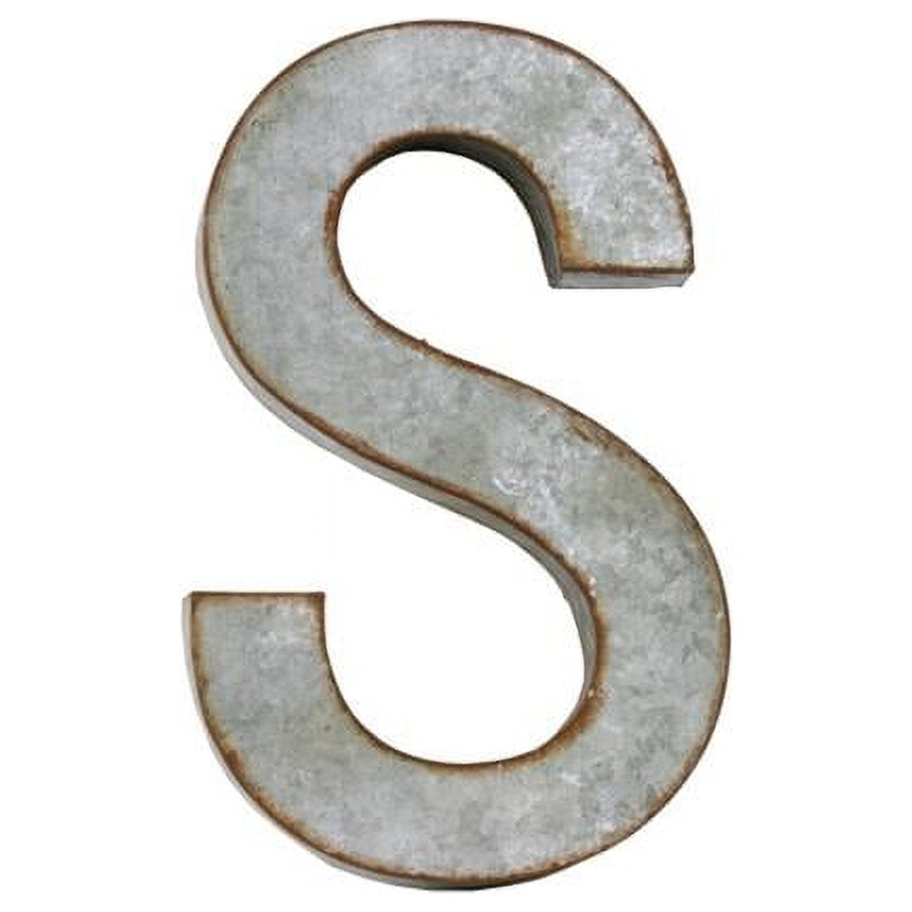 Urban Trends Collection 34905 Metal Alphabet Wall Decor Letter S Rusted ...