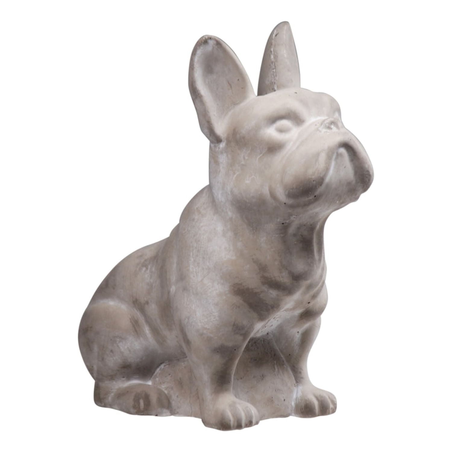 Urban Trends Collection Cement Sitting French Bulldog Statue, Washed ...