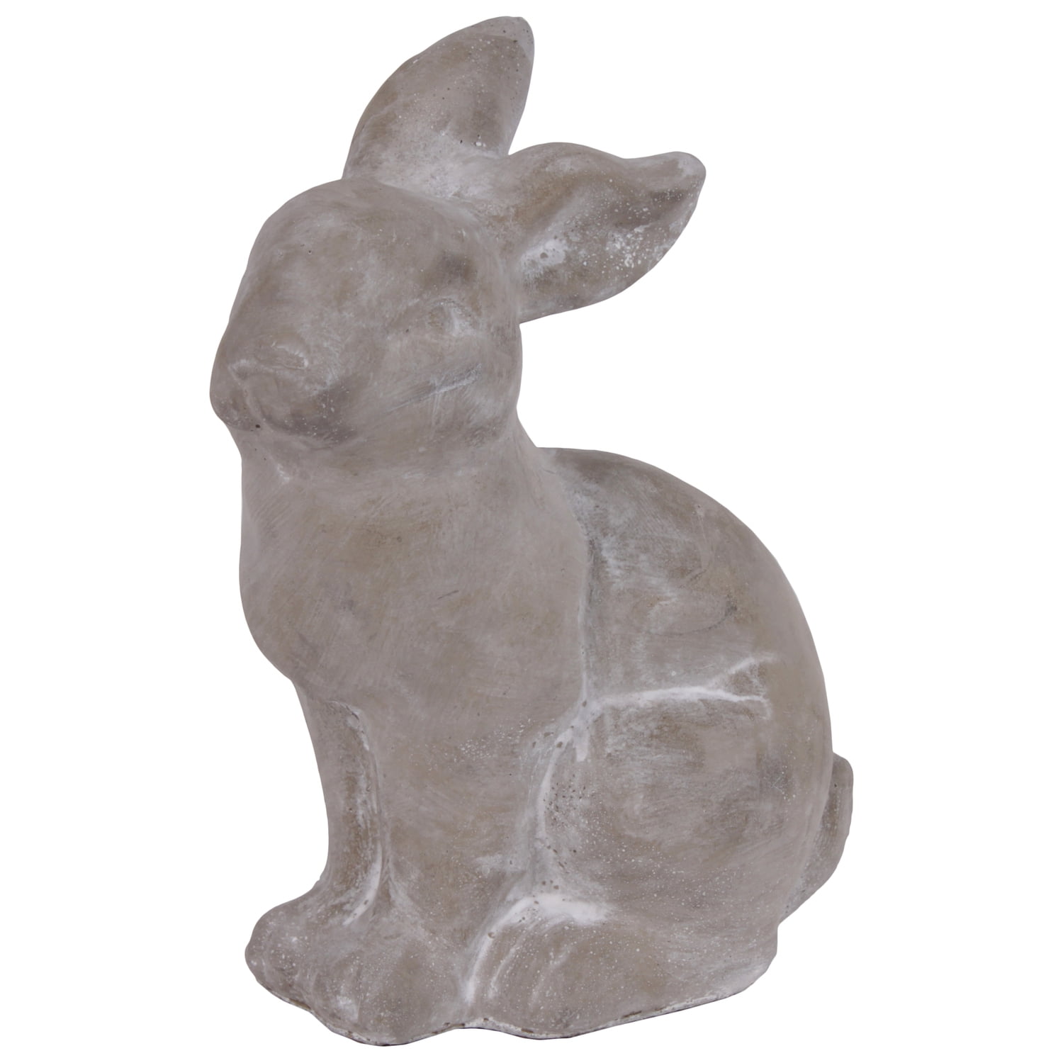 Urban Trends Collection Cement Sitting Rabbit Figurine, Gray - Walmart.com