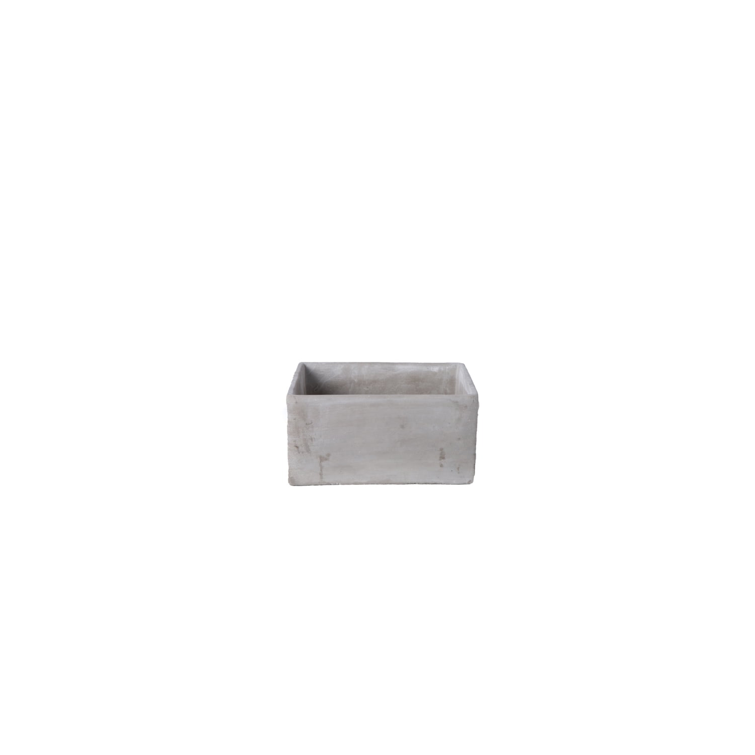 Cement Square Pot Concrete Finish Gray - Walmart.com