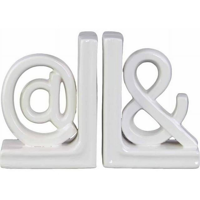 Urban Trends Collection: Ceramic Alphabet Bookend, Gloss Finish ...