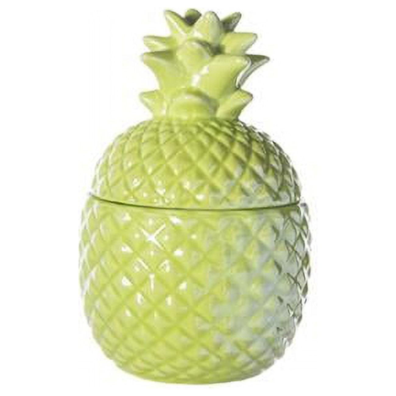 Urban Trends Collection Ceramic Pineapple Canister with Top Removable ...
