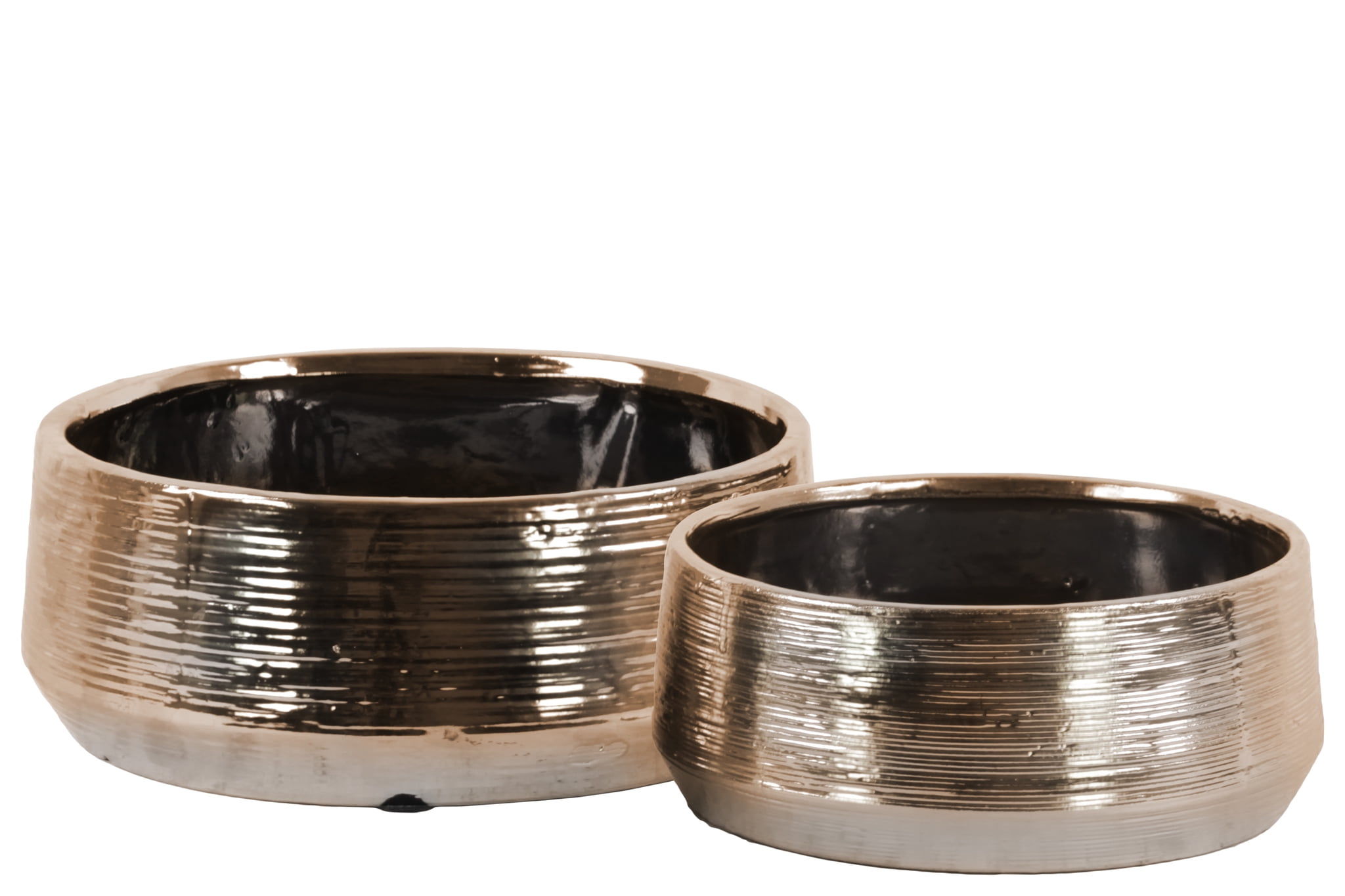 Urban Trends Collection: Ceramic Pot Polished Chrome Finish - Walmart.com