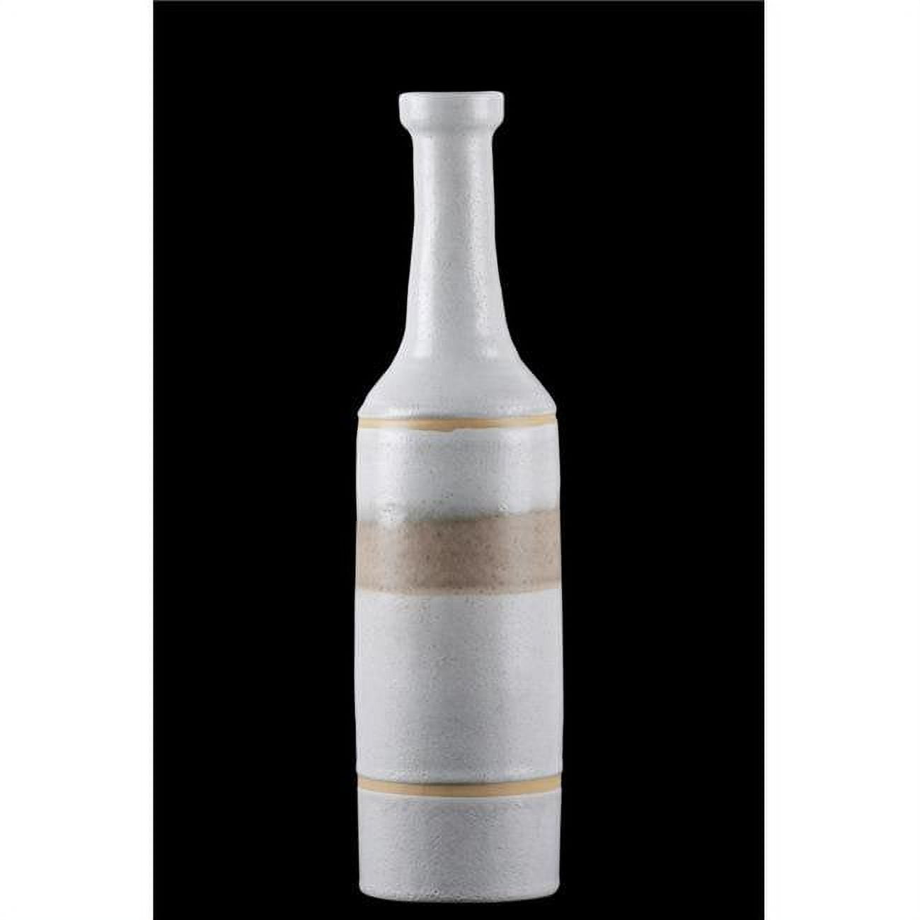Urban Trends Collection Ceramic Round Bottle Vase with Long Neck ...