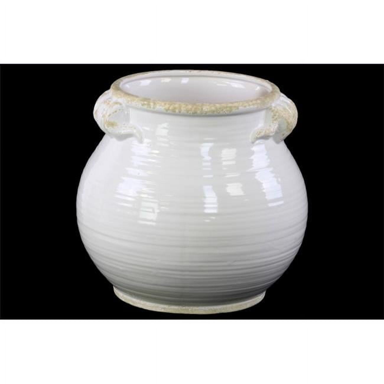 Urban Trends Collection Ceramic Tall Round Bellied Tuscan Pot with ...
