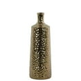 Urban Trends Collection: Ceramic Vase Electroplated Finish Gold ...