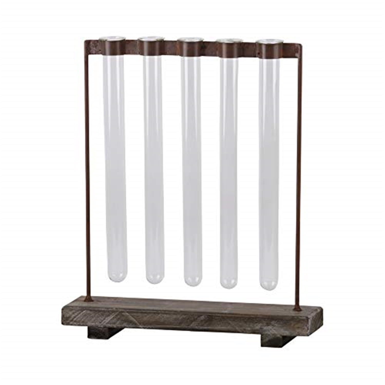 Metal Clustered Hanging Bud Vase Finish Brown..12.25"x3.00"x14.50"H ...