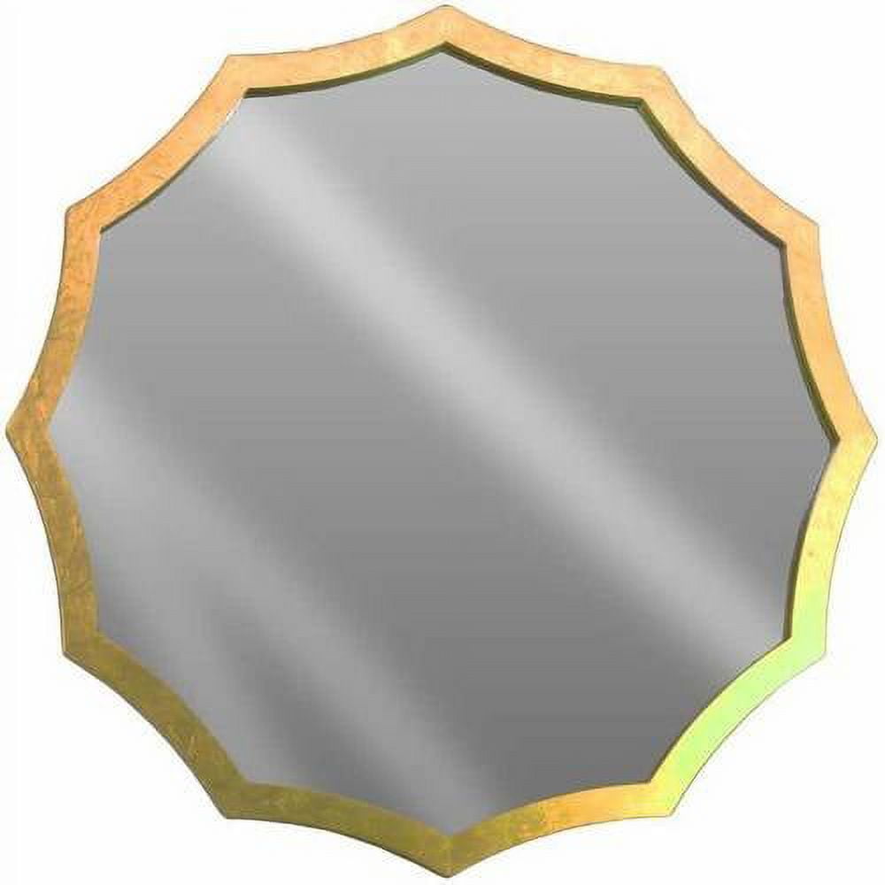 Urban Trends Collection: Metal Wall Mirror, Metallic Finish, Gold ...