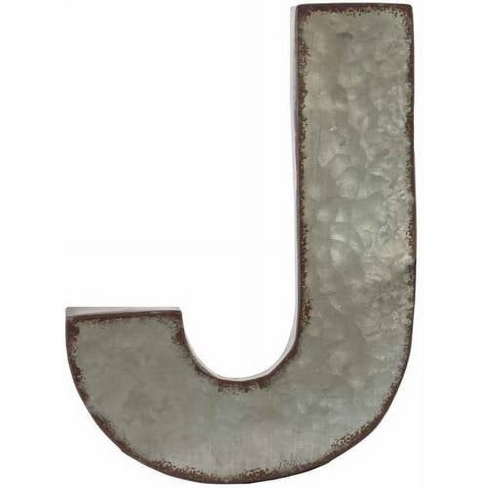 Urban Trends Collection: Zinc Alphabet Decor, Galvanized Finish, Gray ...