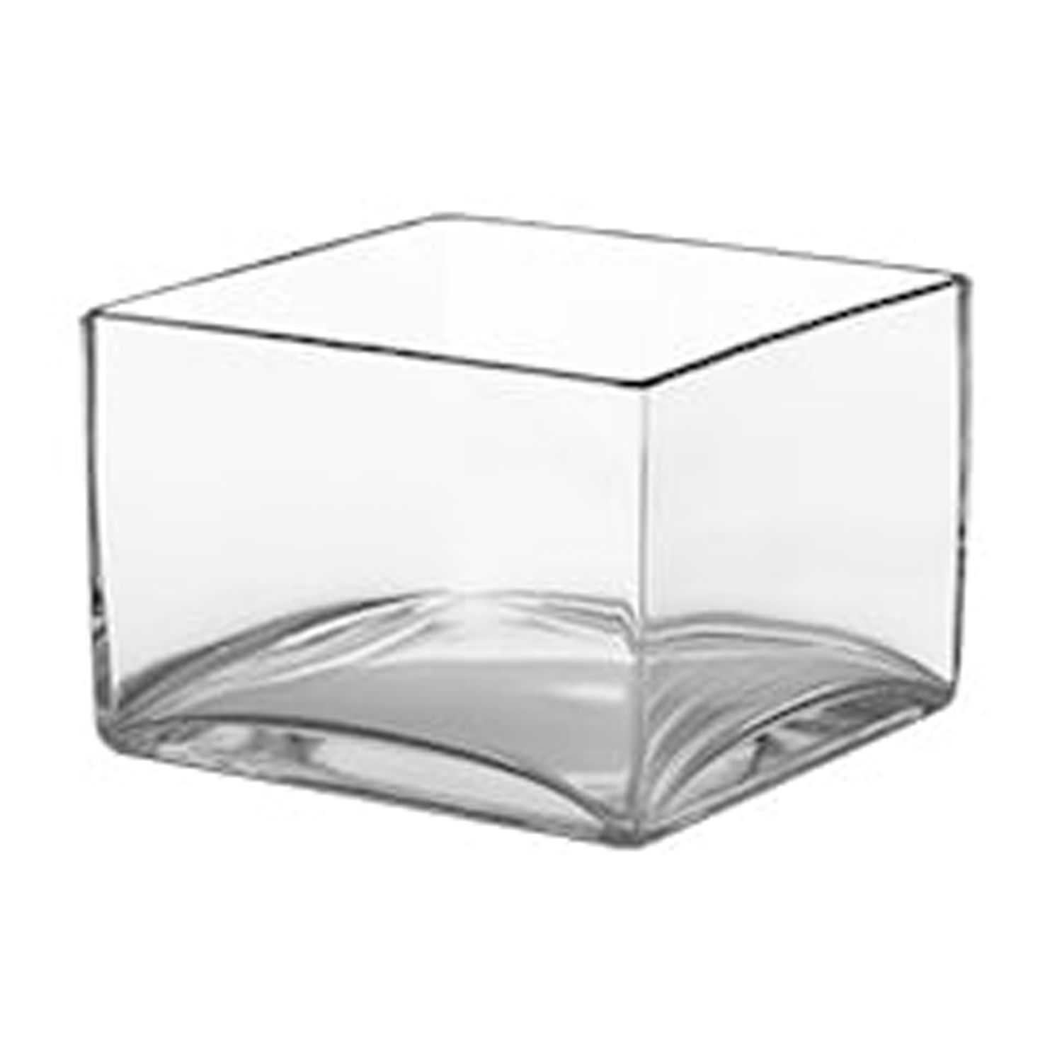 Urban Trends Square Clear Glass - Walmart.com