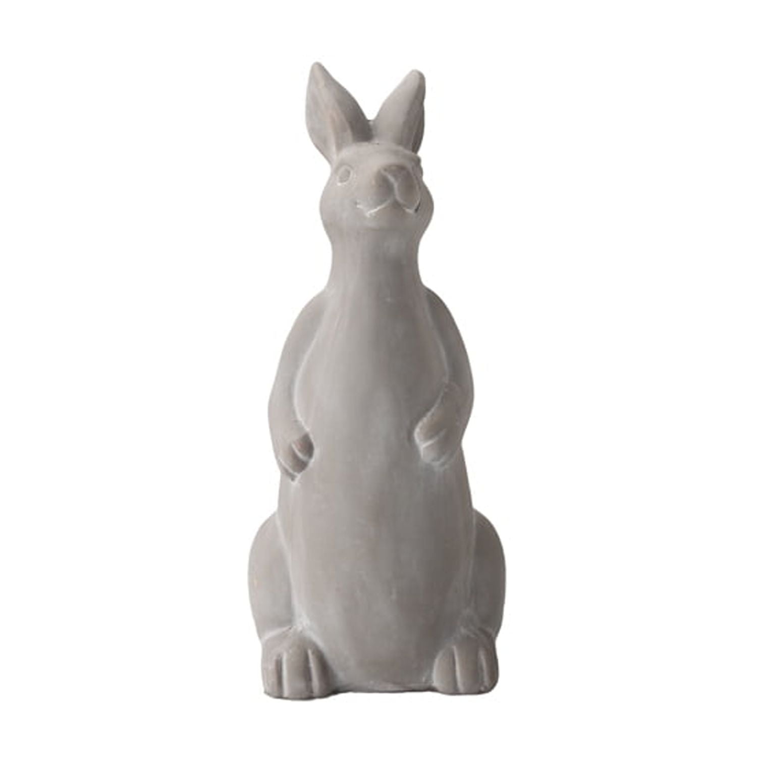 Terracotta Rabbit Figurine Coated Finish Gray-12.75"H - Walmart.com