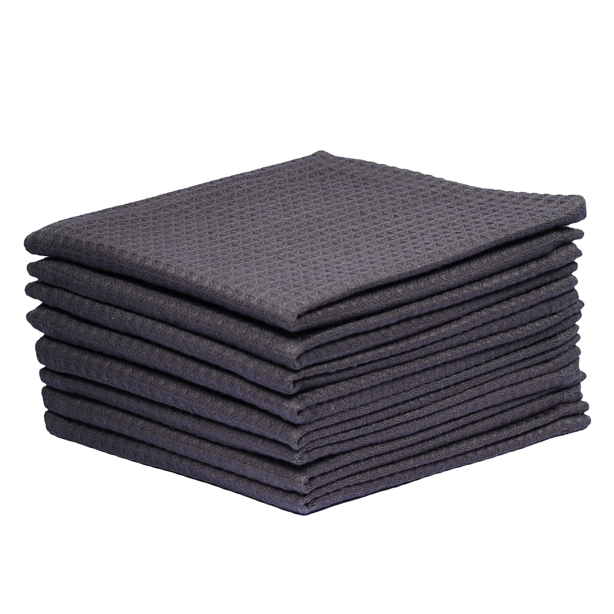 Urban Villa Dish cloths 12"x12" Set of 4 solid Grey/white - Walmart.com