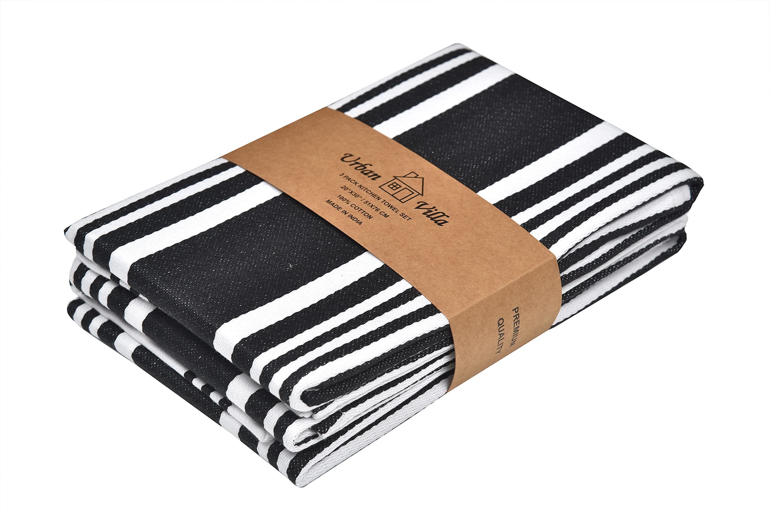 Premia Commercial Kitchen Towels, 6 Pack, Restaurant Quality White Dish ...