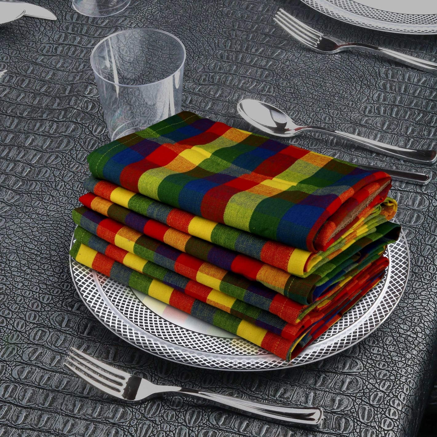 Urban Villa Cotton Dinner Napkins Set of 12, Highly Absorbent Soft ...