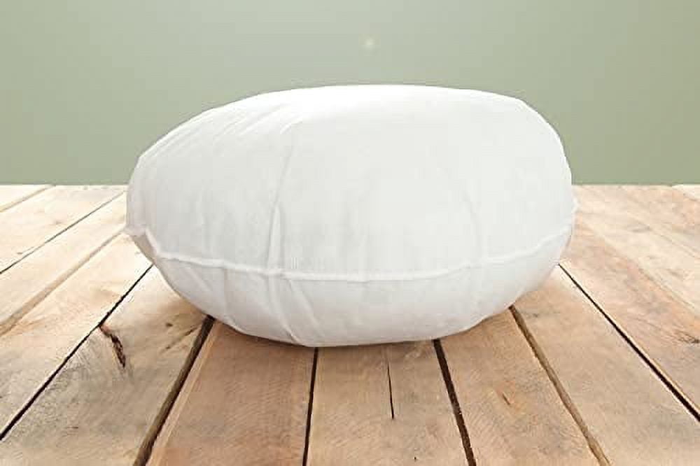 UrbanArts Polyester Round Cushion Fillers Pack of 2 Pcs 16 x 16 Inches ...
