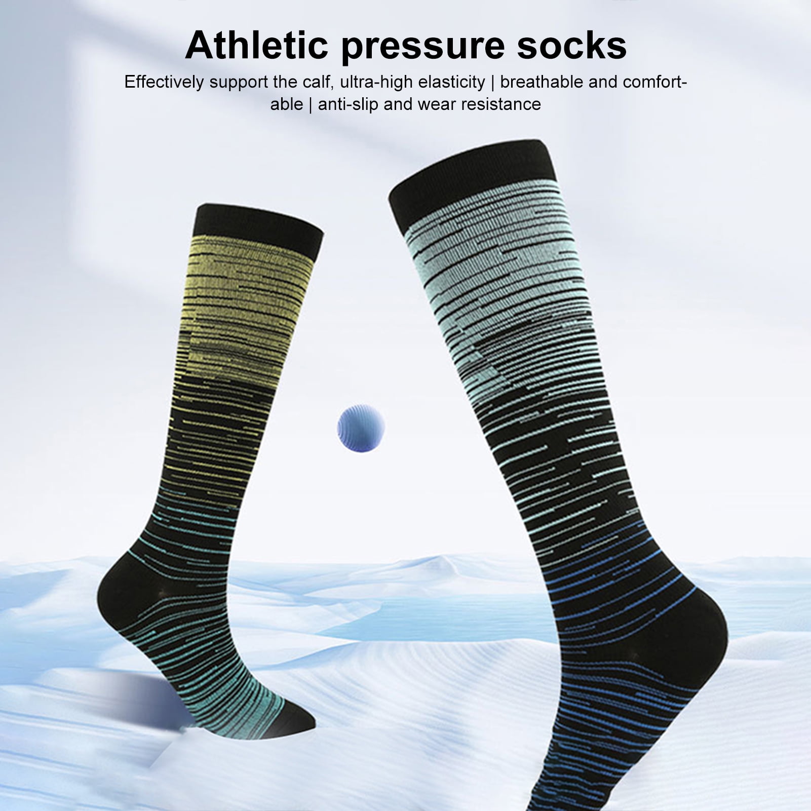 UrbanI 6 Pairs Unisex Compression Stockings High Elasticity Anti-slip ...