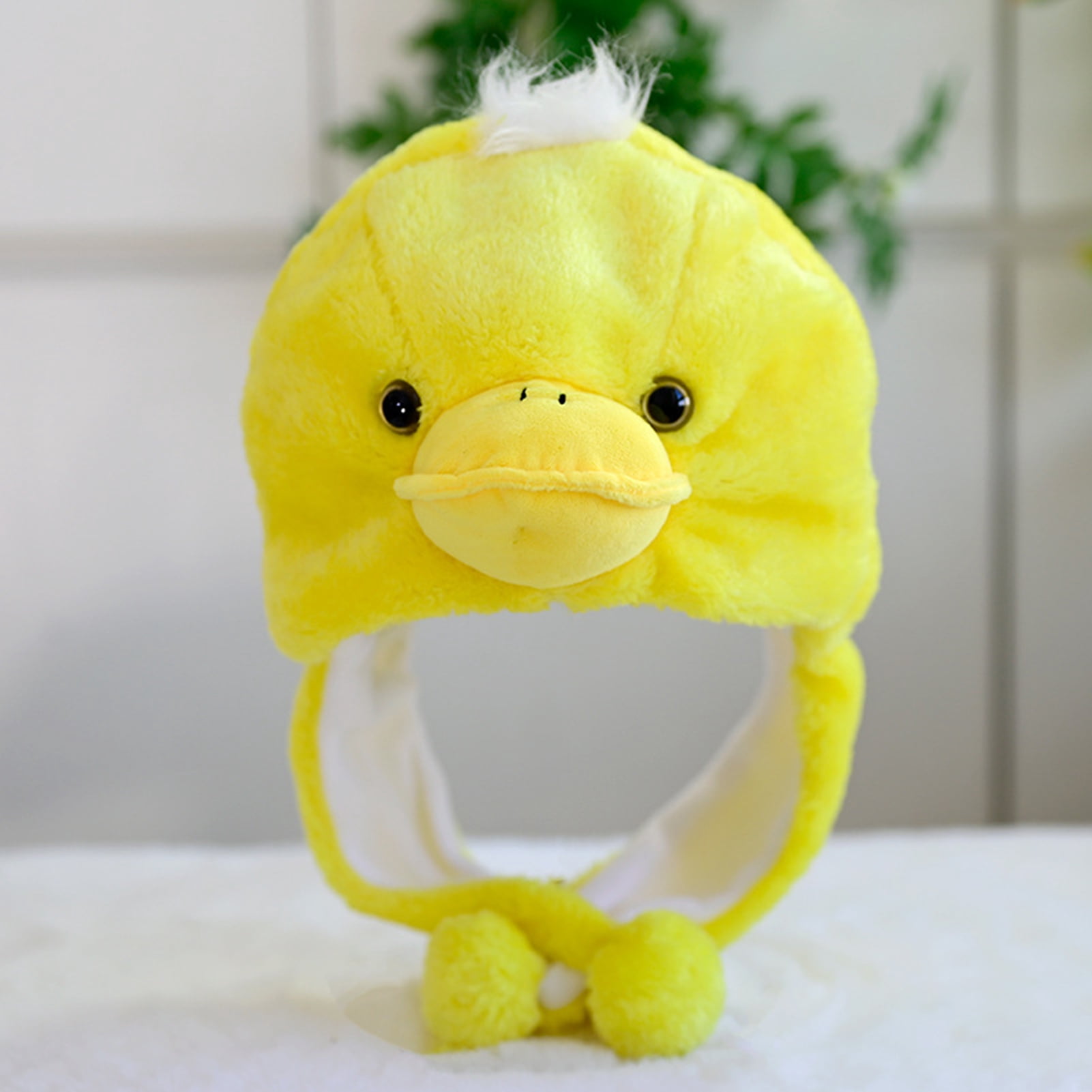 UrbanI Plush Animal Hat with Earmuffs for Kids Cartoon Rabbit/Frog/Duck ...