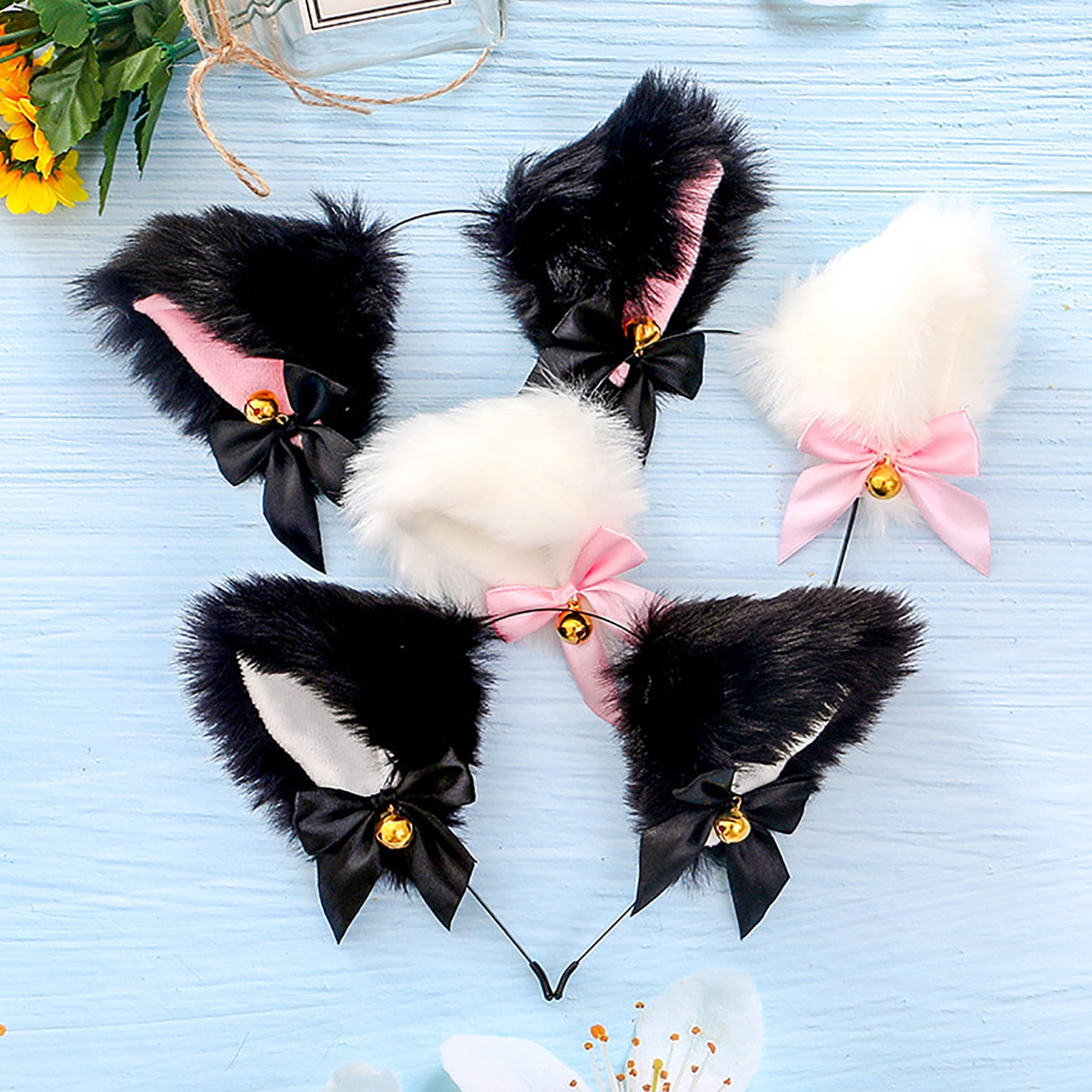 UrbanI Simulation Animal Plush Ear Design Headwear Cosplay Party Decor ...