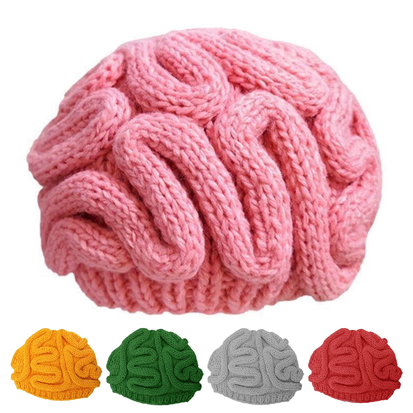 UrbanI Spoof Horror Brain Hat Halloween Beanie Knitted Stretchy Thick ...