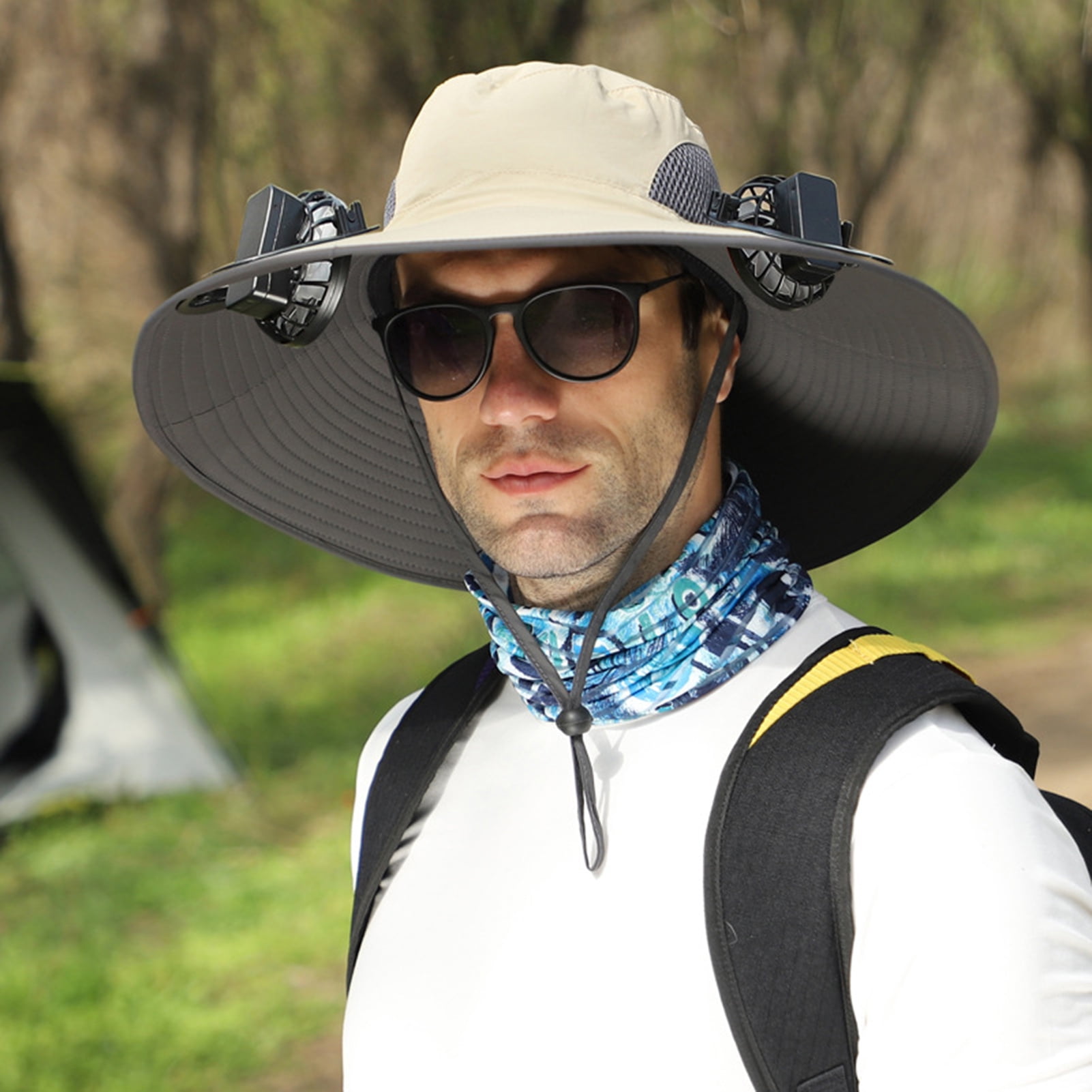 UrbanI Sun Hat with Breathable Mesh Design Adjustable Cord Wide Brim ...