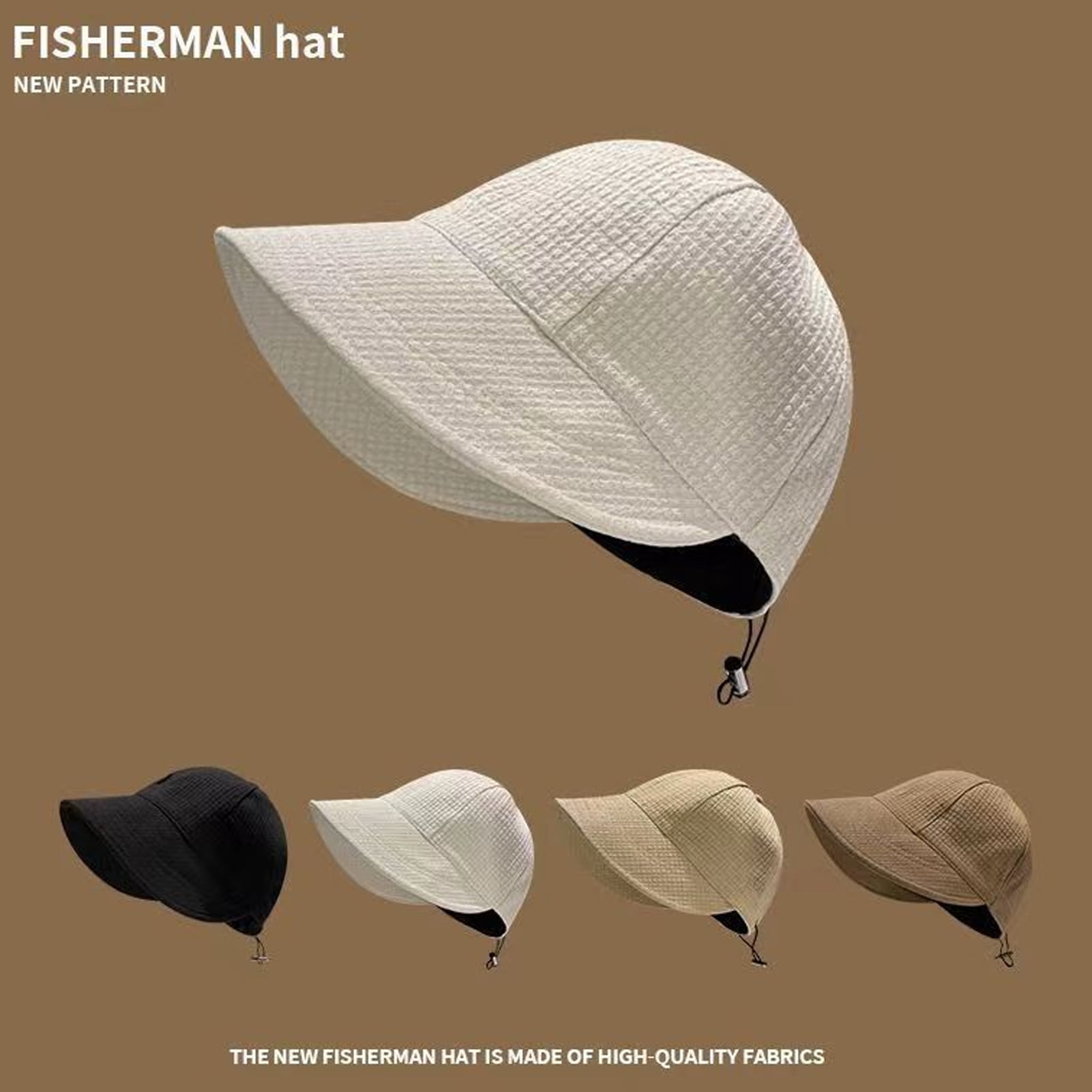 UrbanI Women Baseball Hat Large Brim Face Adjustable Drawstring Anti UV ...