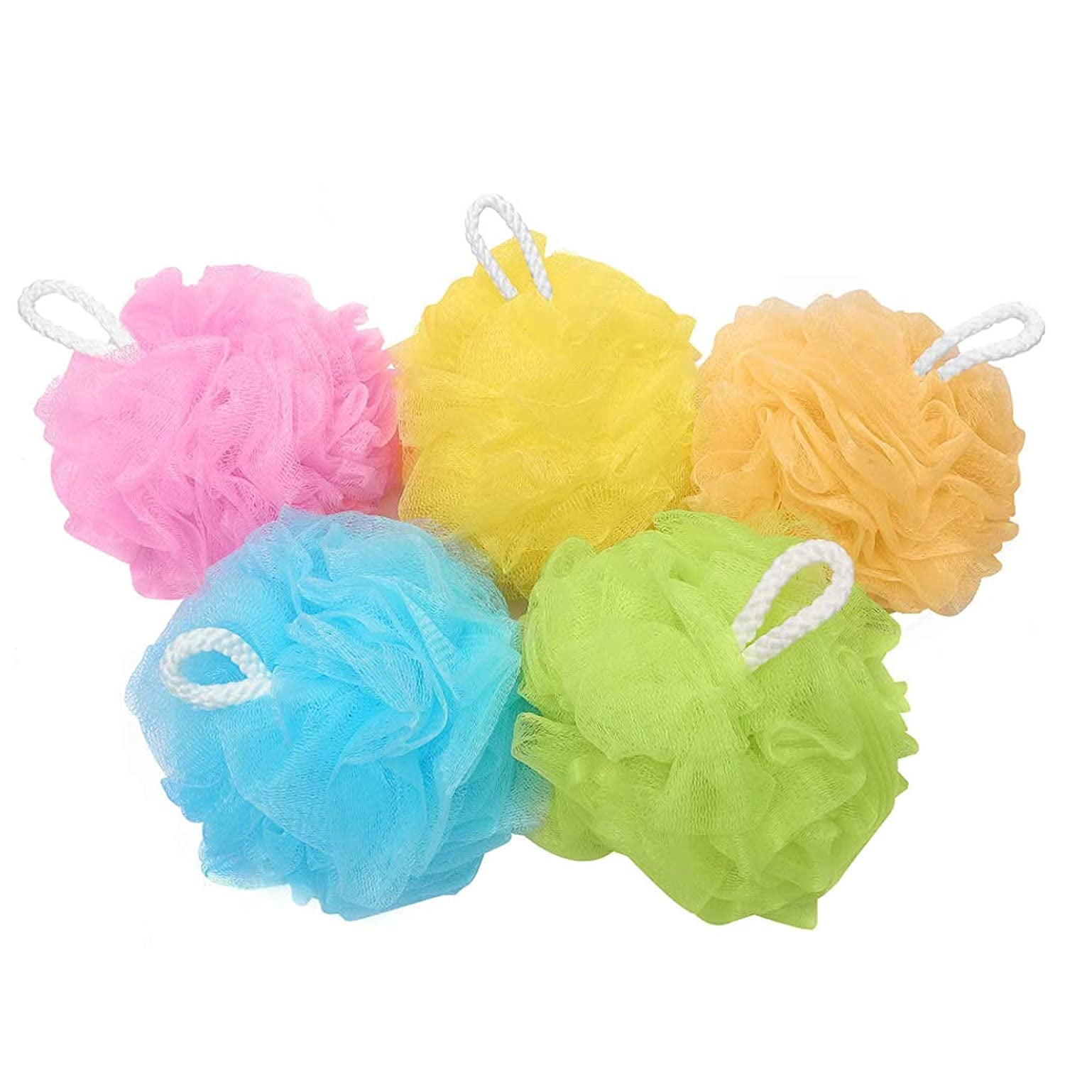 UrbanMingle Bath Sponges Bath Loofahs Mesh Pouf Shower Wash Ball Large ...