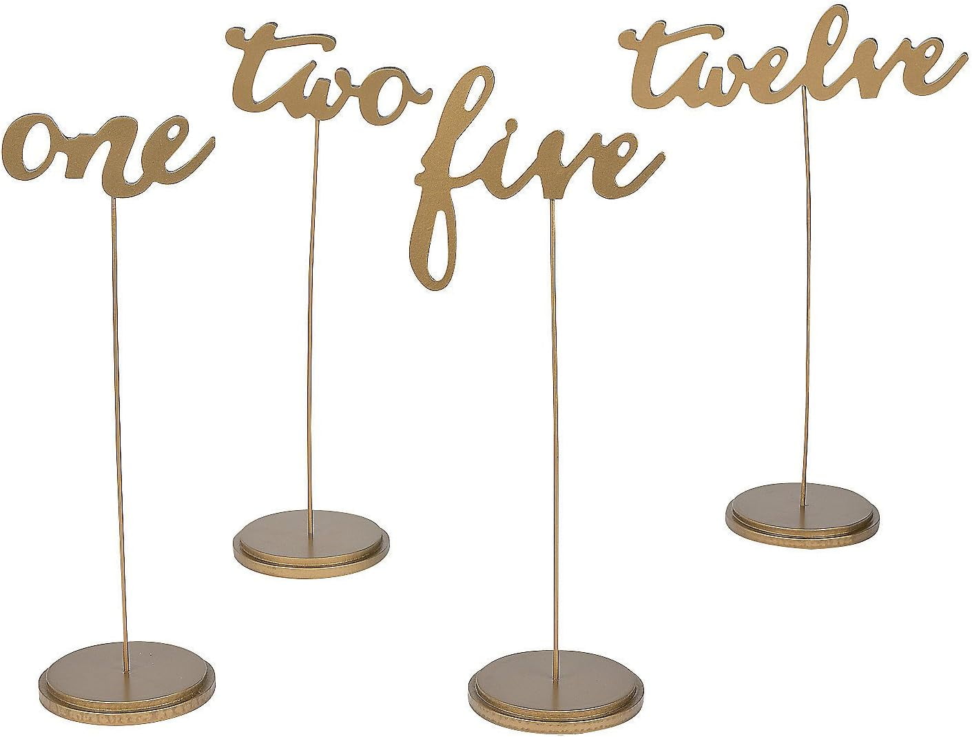 UrbanMingle Gold Table Numbers (wooden numbers 1 through 12) Wedding ...