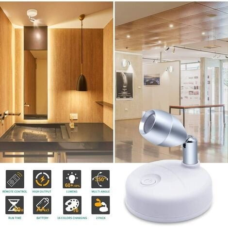 UrbanMingle Wireless Battery Operated Spotlight with Remote Control ...