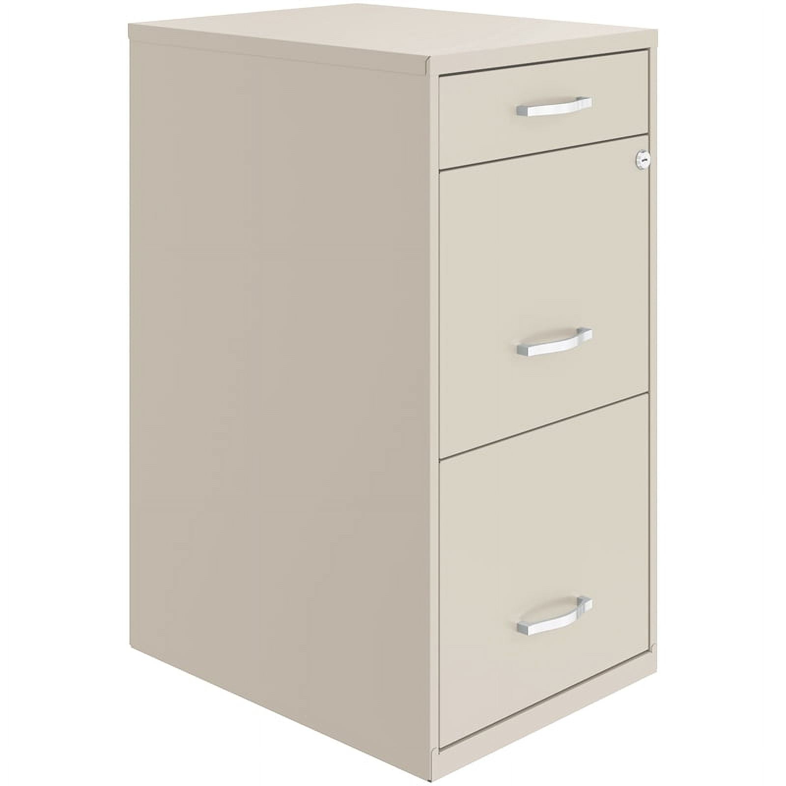 UrbanPro 3 Drawers Vertical Off White Metal Filing Cabinet Pre ...