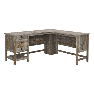 UrbanPro 60" Traditional Engineered Wood L Shaped Computer Desk in ...