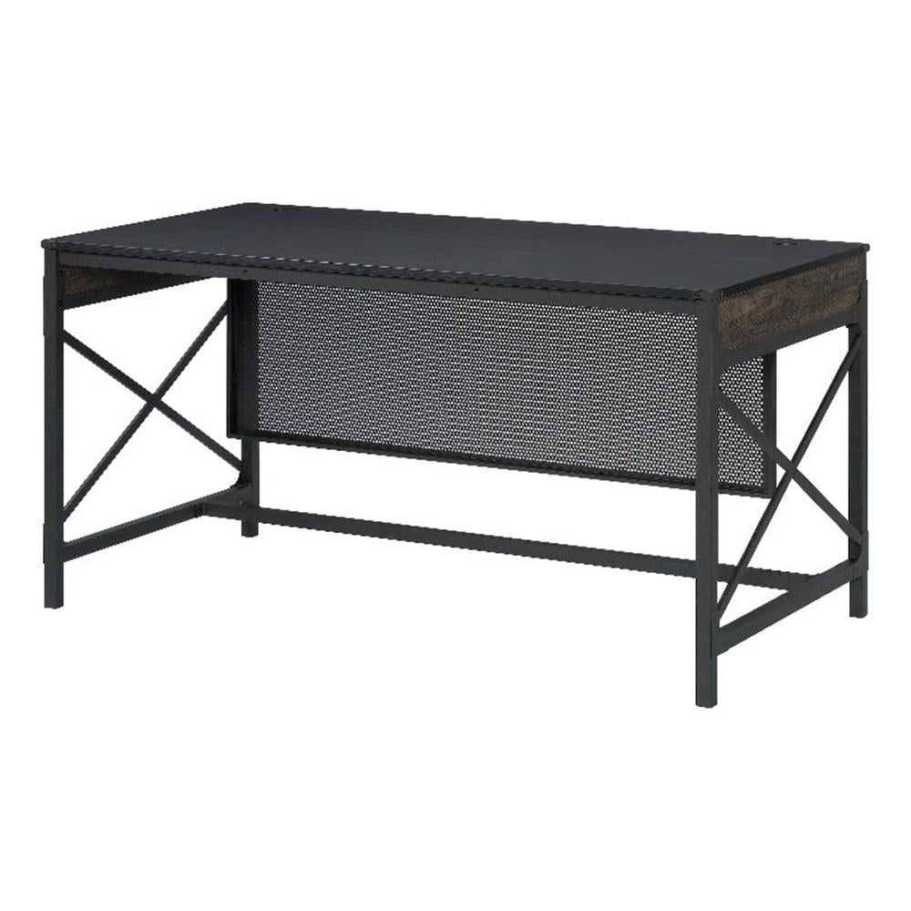 UrbanPro Engineered Wood / Metal 60x30 Table Desk in Carbon Oak ...