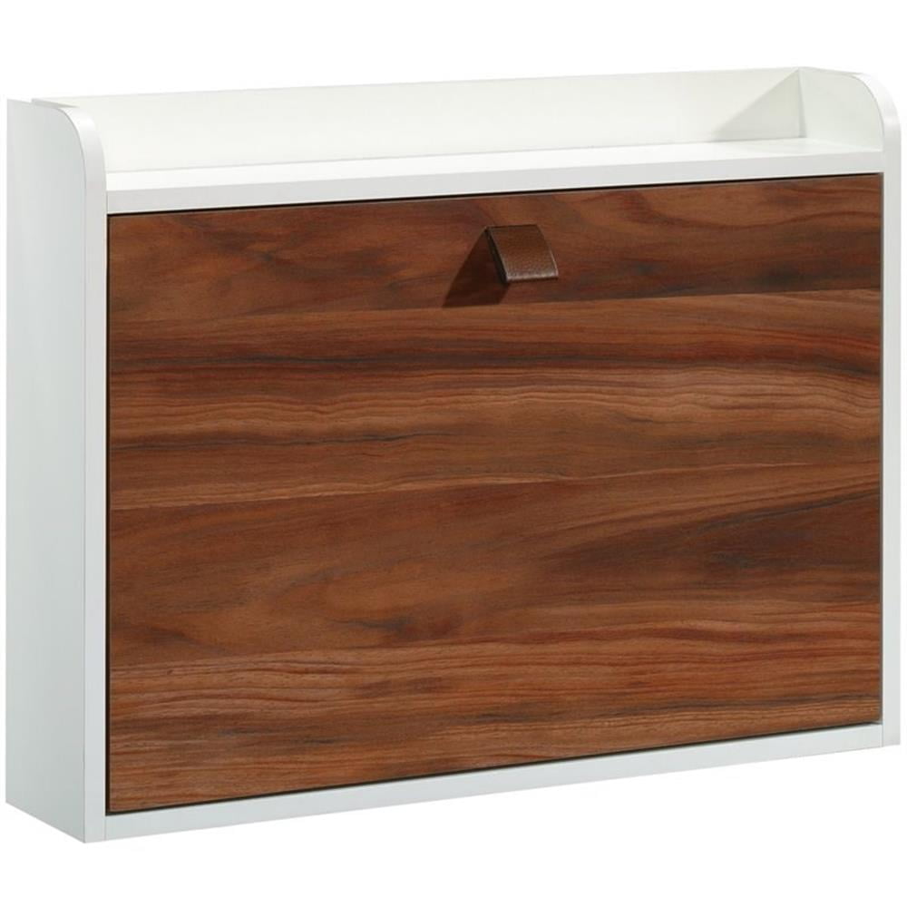 UrbanPro Engineered Wood Wall Mount Desk in Pearl Oak/Blaze Acacia ...