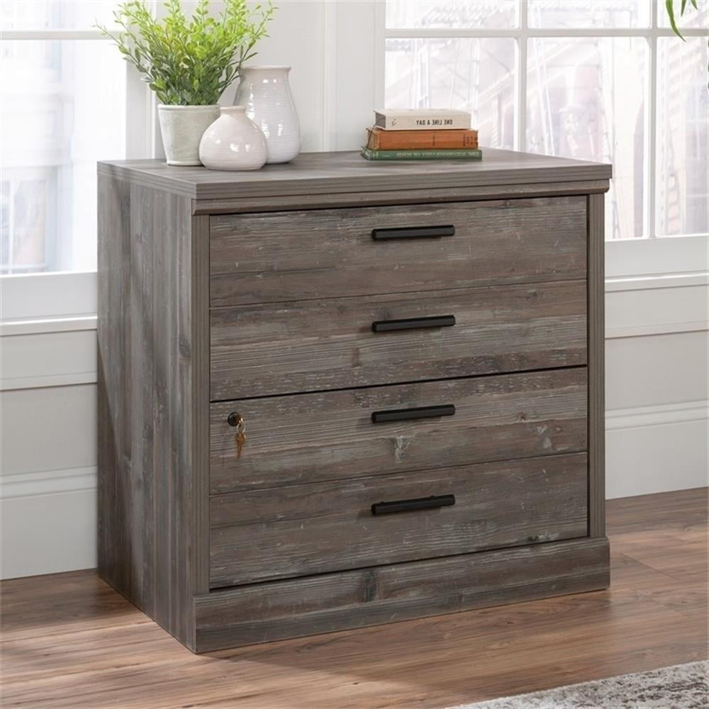 UrbanPro Modern Engineered Wood Lateral File in Pebble Pine/Brown ...