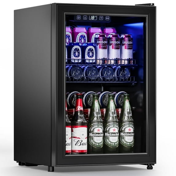 UrbanSync 1.8 Cu.ft Mini Drink Fridge, 50L Compact Beverage ...