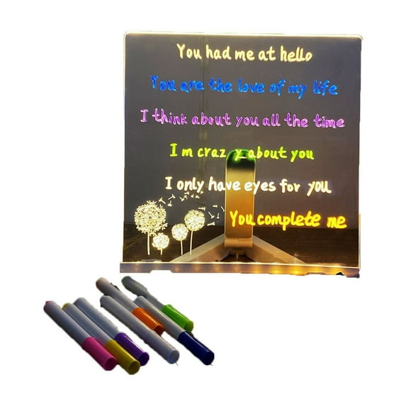 UrbanWave LED Acrylic Message Board Light Light Up Board Message Board ...