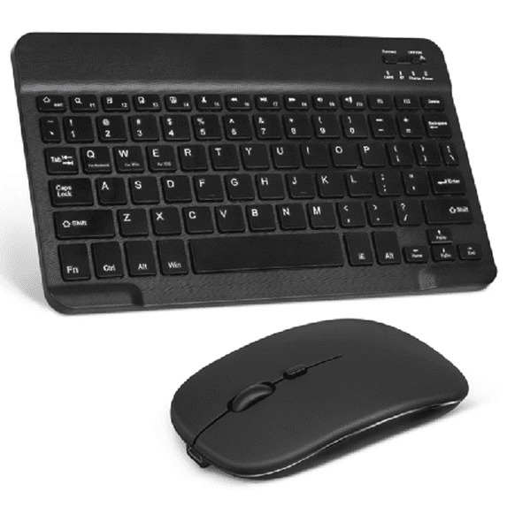 Urbanx Rechargeable Bluetooth Keyboard And Mouse Combo Ultra Compact Slim Full Size Keyboard And